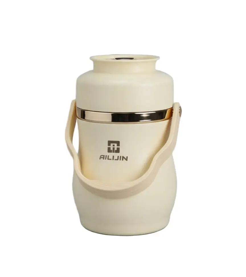 AILIJIN Insulated Stainless‑Steel Vacuum Food Flask 2.8L - — Murukali.com