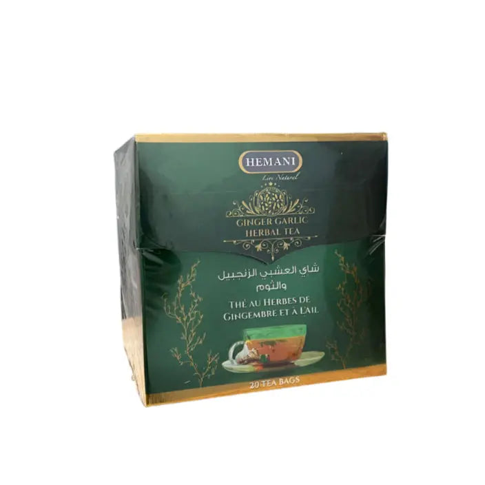 Hemani Ginger Garlic Herbal Tea – 20 Pieces - Murukali.com