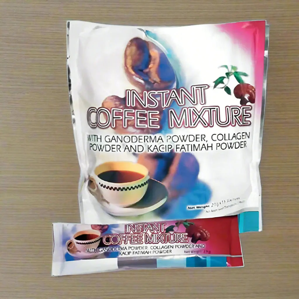 INSTANT COFFEE WITH GANODERMA, COLLAGEN AND KACIP FATIMAH POWDER ...