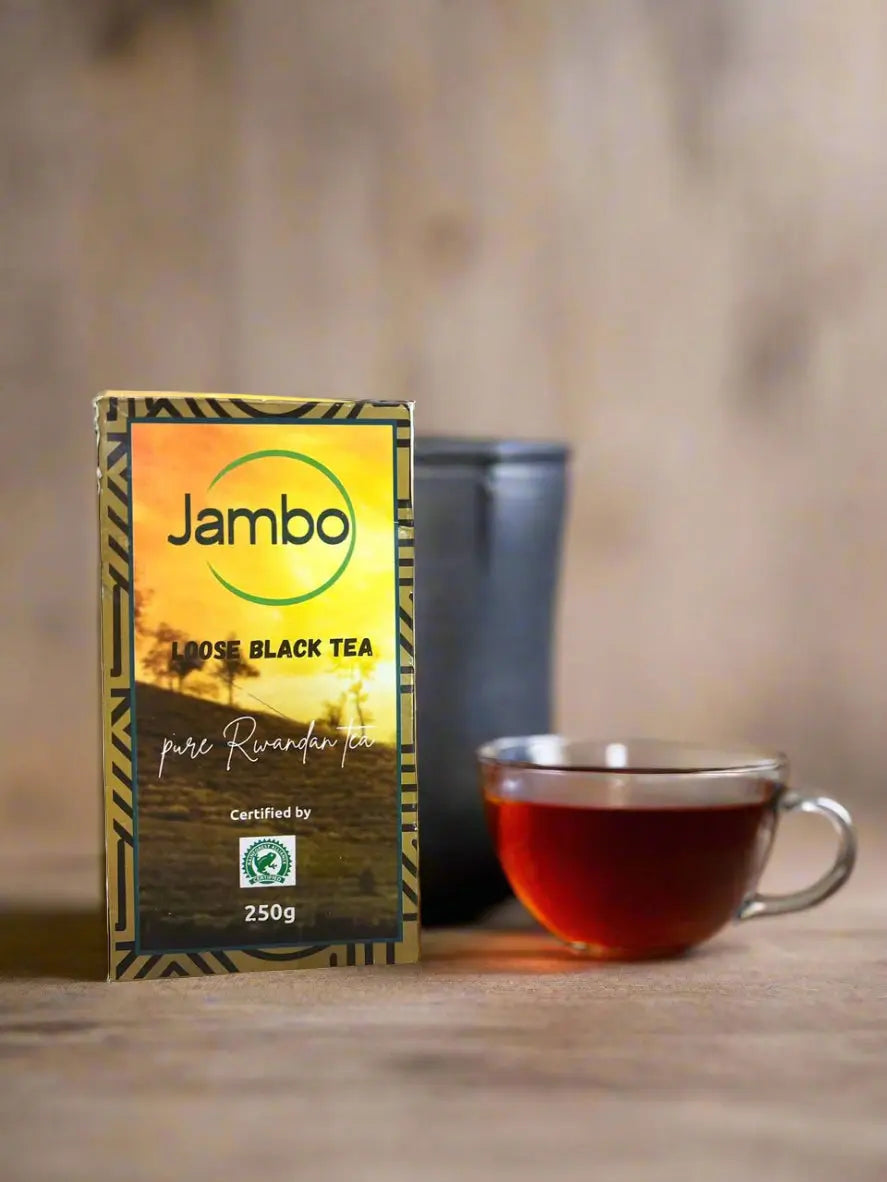 Jambo Loose Black Tea Pure Rwandan Tea, 250 g - Murukali.com
