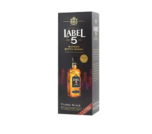 Label 5 Classic Black Blended Scotch Whisky 750ml - Murukali.com