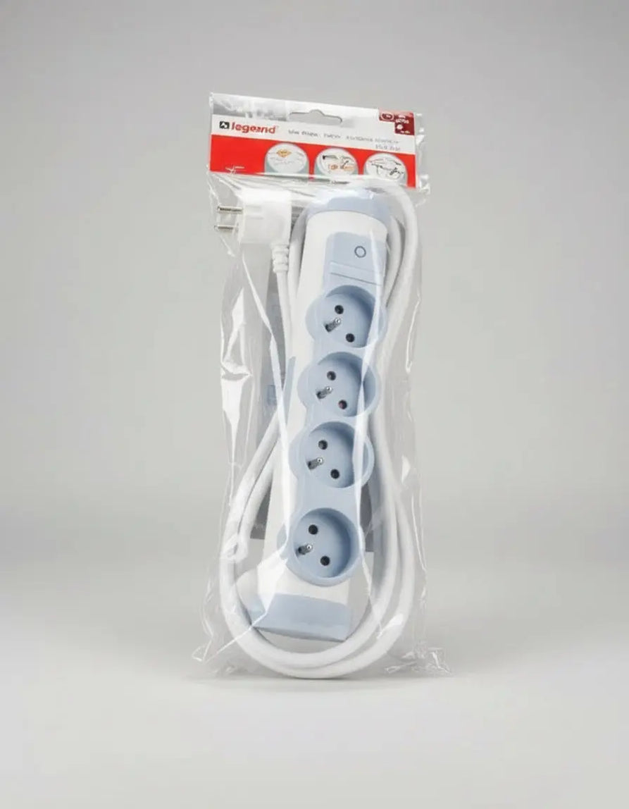 Legrand 5-Outlet Extension Power Strip – French Type Socket (16A ...