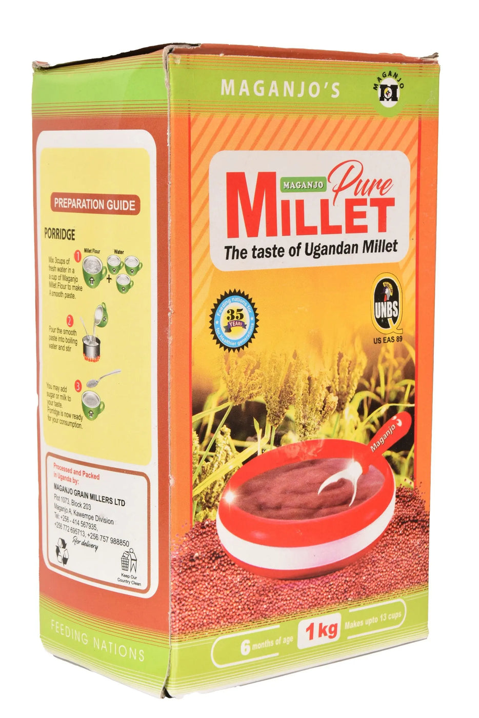 MAGANJO PURE MILLET FLOUR 1KG - Murukali.com