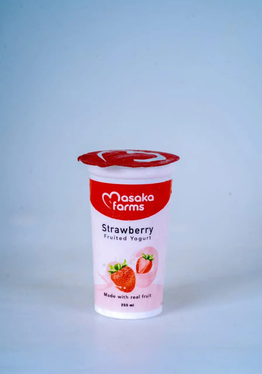 Masaka Farms Strawberry Yoghurt 250Ml - Murukali.com