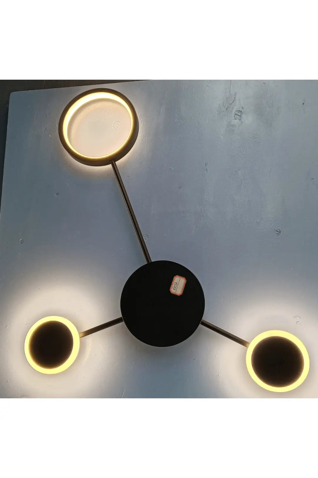 Modern Wall-Mounted LED Light Fixture – Sleek Triple Circular Design ...