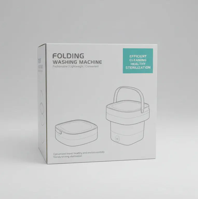Portable Foldable Mini Washing Machine – Compact Bucket Washer for ...