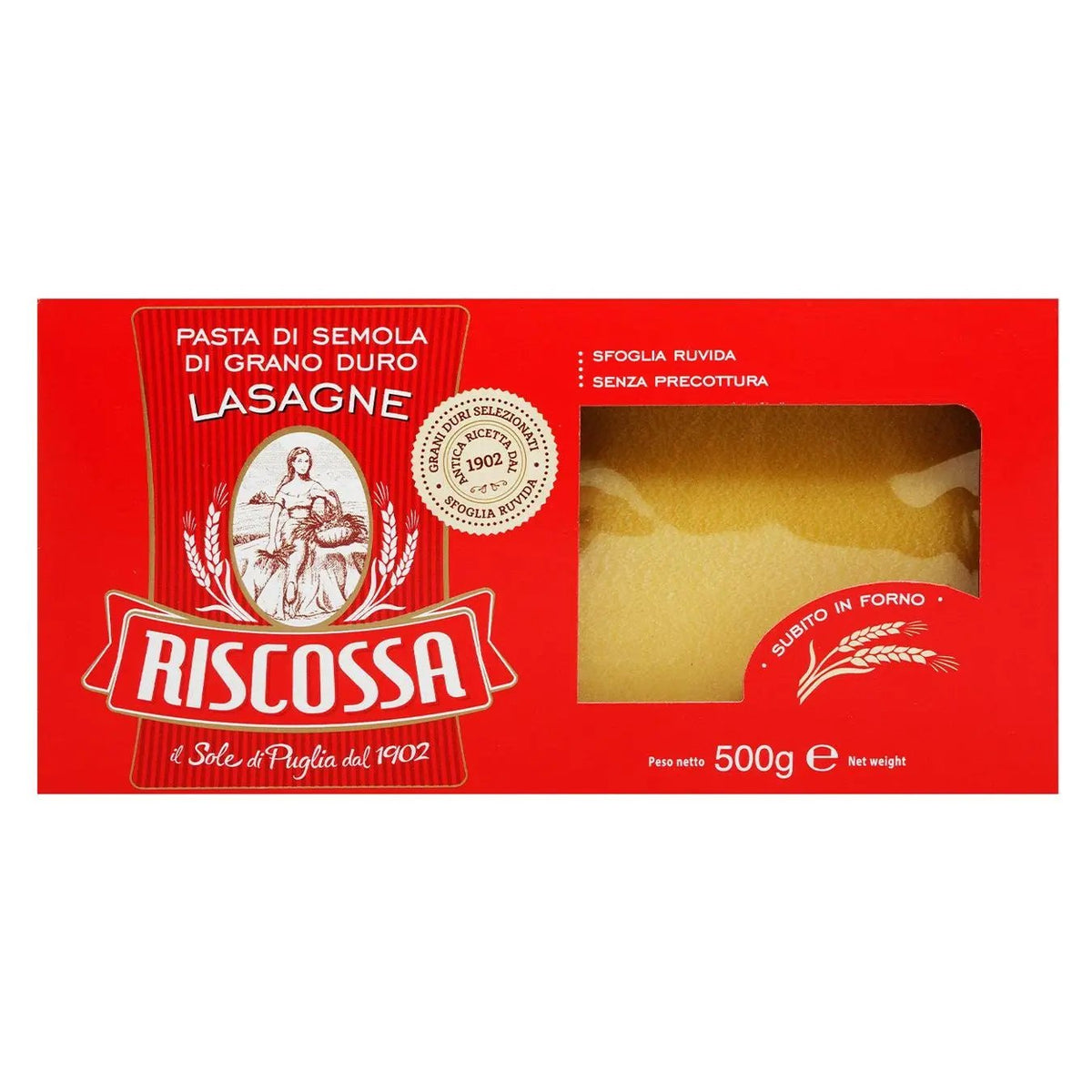 Riscossa Lasagne Pasta 500g - Murukali.com