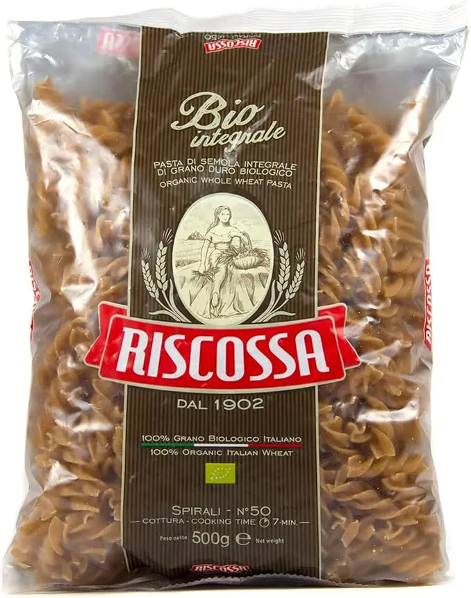 Riscossa Organic Spirali Whole Wheat Pasta/ 900g - Murukali.com
