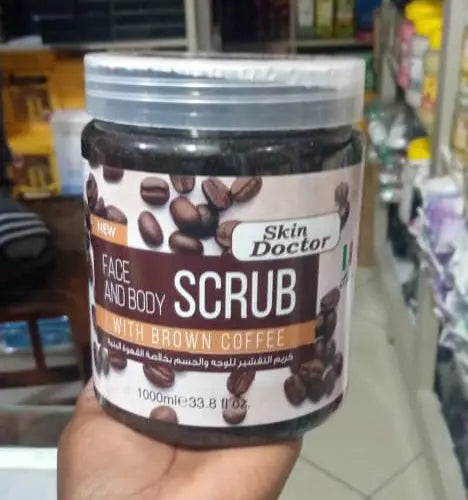 Skin Doctor Face & Body Scrub With Brown Coffee 1000ml - Murukali.com