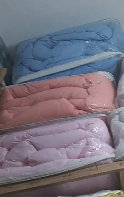 Stack of folded blankets Bed Cover Cotton 180mm - Murukali.com