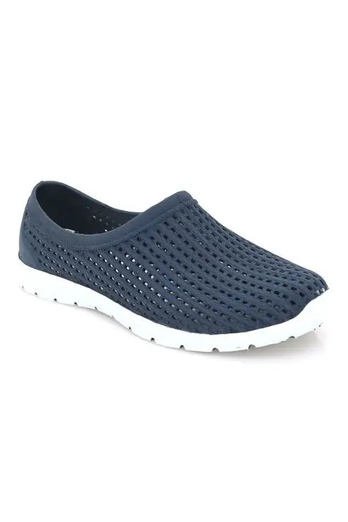 Unisex Comfy Rubber Navyblue Closed Shoes for Adults - Murukali.com