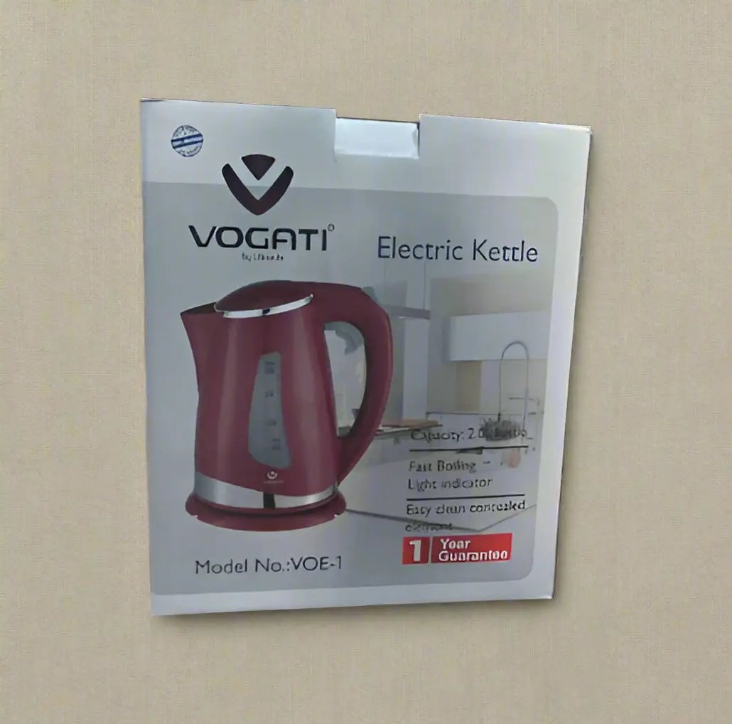 Vogati Electric Kettle 2L - Murukali.com