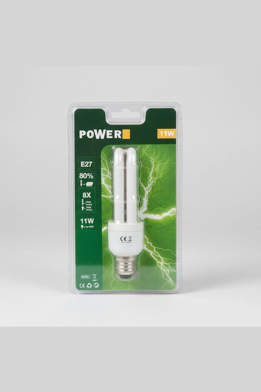 Power 11W E27 Compact Fluorescent Light (CFL) Bulb — Murukali.com