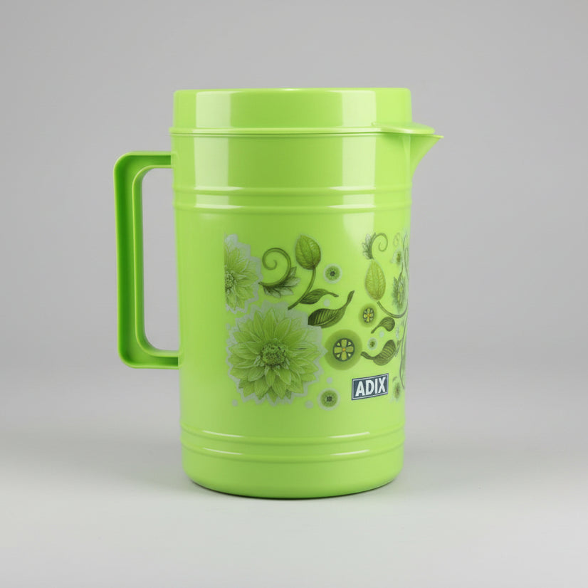 Adix Plastic Water Jug – 2.5L Food-Grade Secure Lid with Spout Cover ...