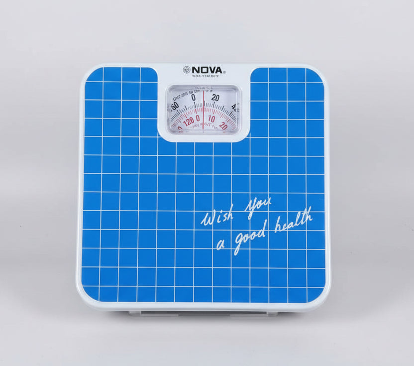Nova Mechanical Personal Weighing Scale – Analog 120kg Bathroom Scale ...