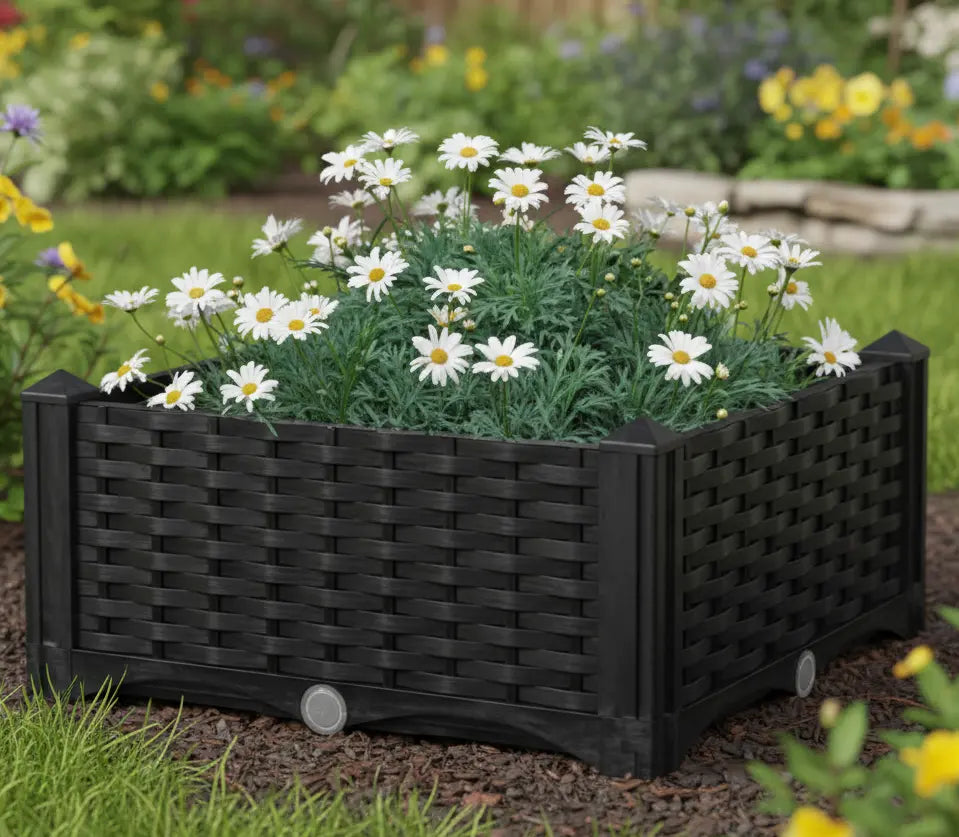 Woven plastic flower box For Decoration - Murukali.com